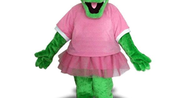 Alice Alligator Mascot Costume Outstanding Quality