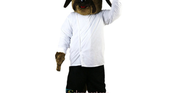 Brown Dog Chef Cook Mascot Costume