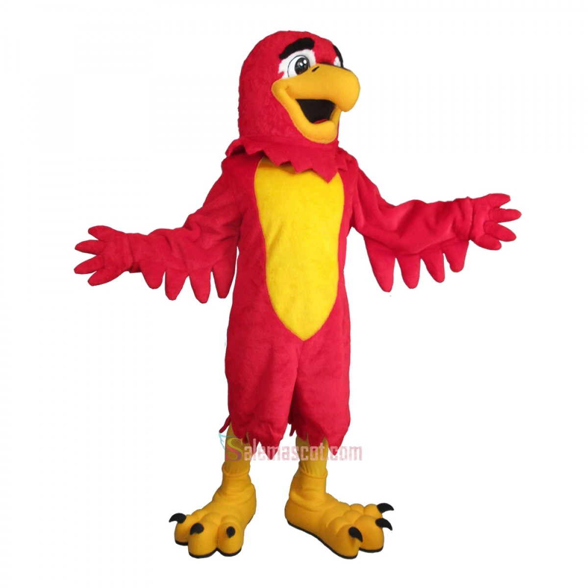 Red Falcon Mascot Costume Red Falcon Mascot