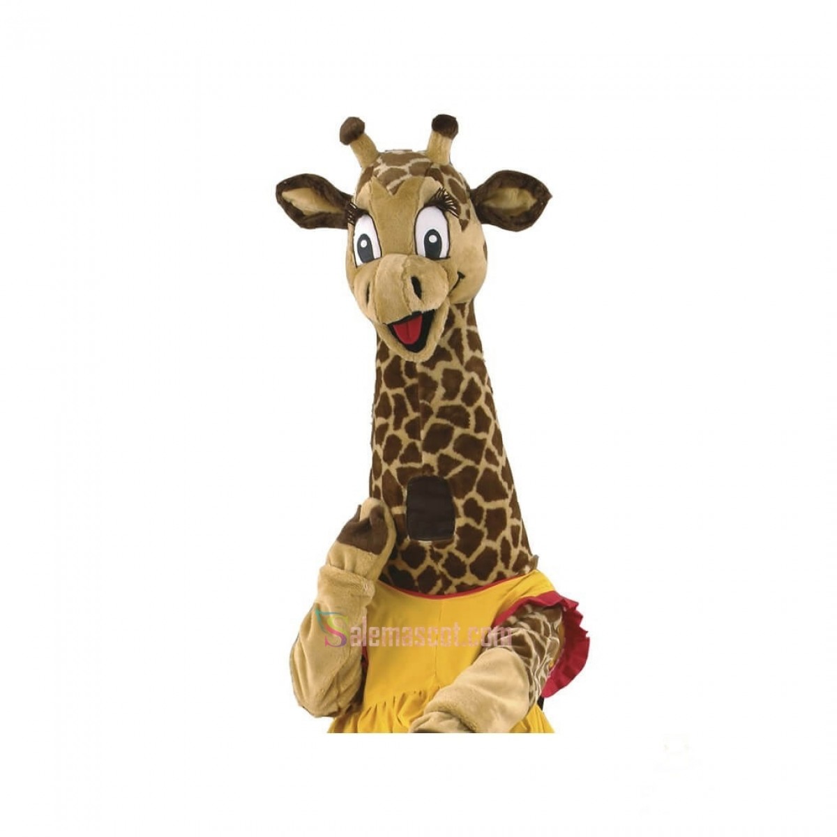 Cute Happy Giraffe Mascot Costume Cute Happy Giraffe Mascot
