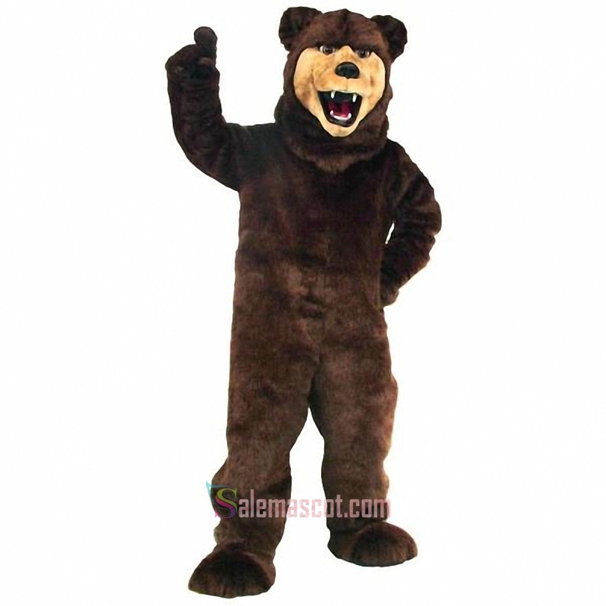 Grizzly Bear Mascot Costume High Quality