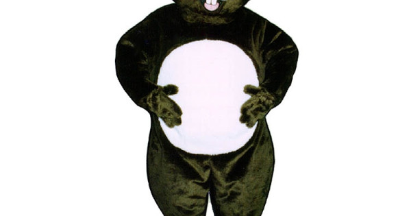 Happy Groundhog Mascot Costume Happy Groundhog Mascot