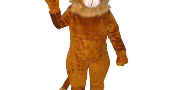 Linus Lion Mascot Costume Linus Lion Mascot