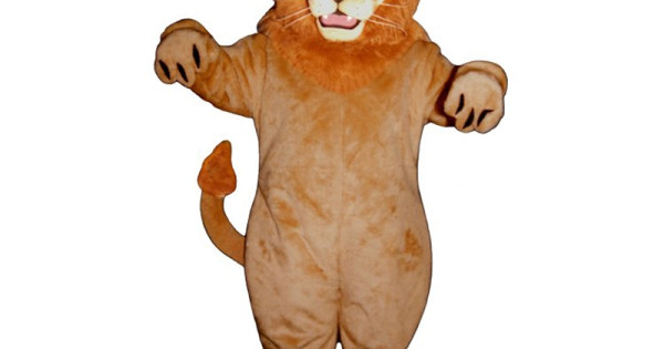 Mean Lion Mascot Costume Mean Lion Mascot