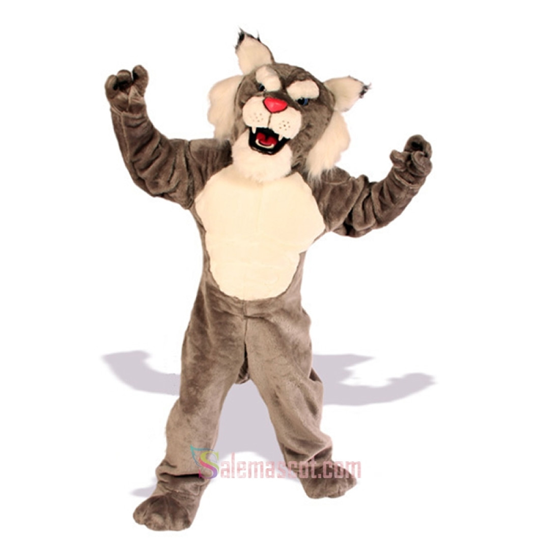 Muscle Wildcat Mascot Costume Muscle Wildcat Mascot