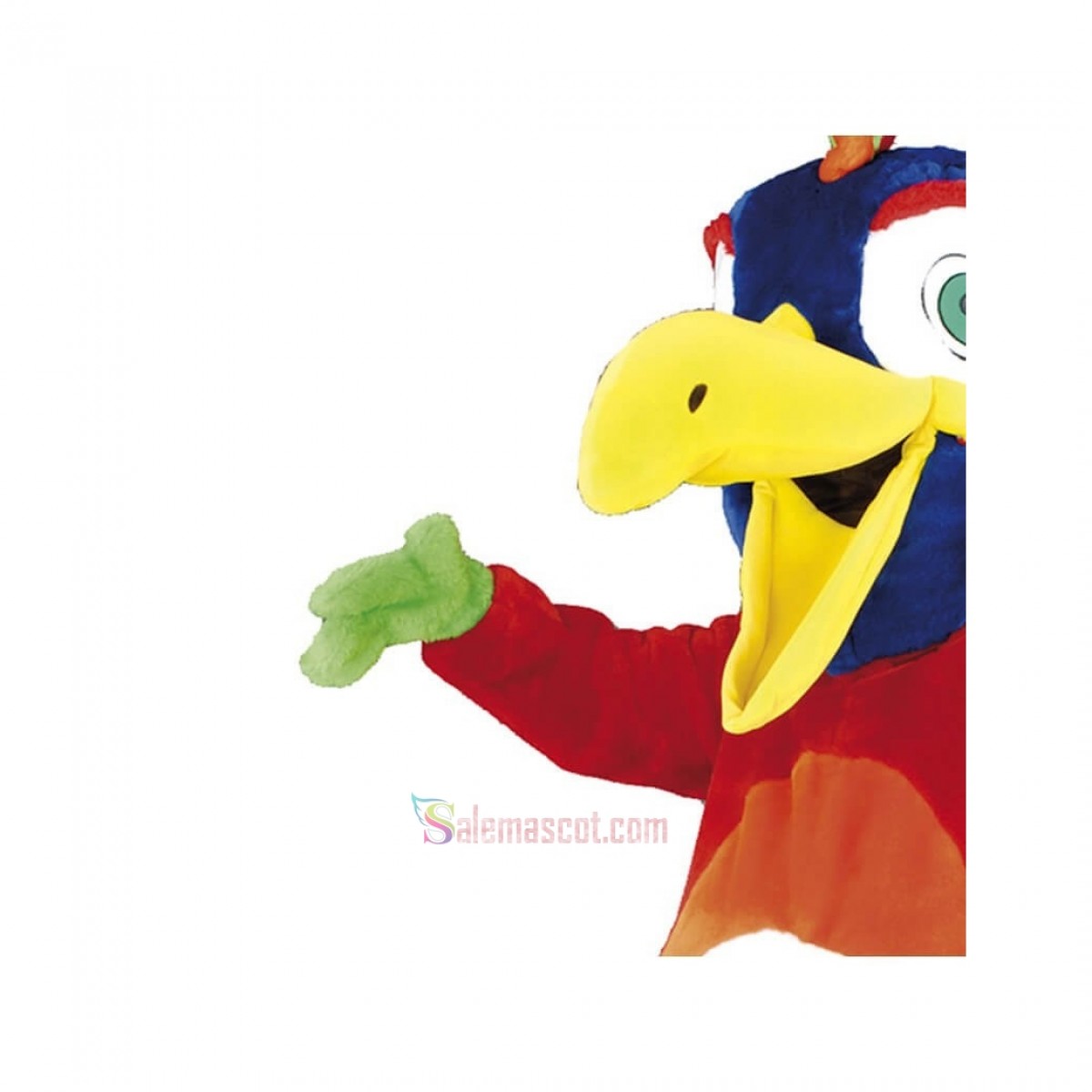 Cute Happy Parrot Mascot Costume Cute Happy Parrot Mascot