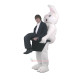 White Rabbit Mascot Costume White Rabbit Mascot