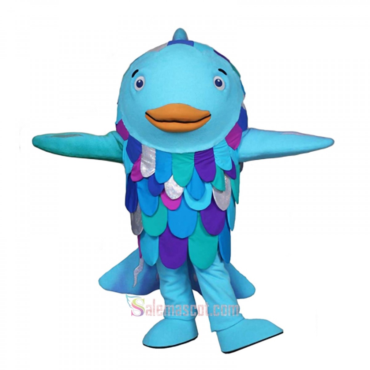 Rainbow Fish Mascot Costume Cheap and Free Shipping