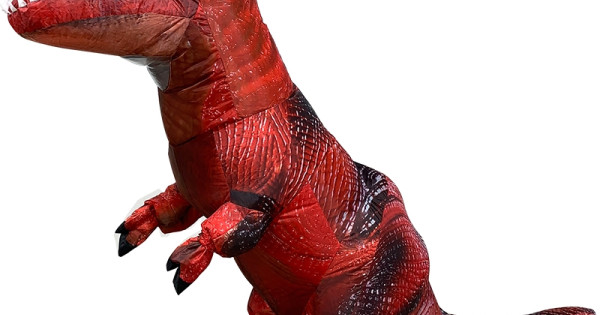 Red Scale T-REX inflatable dinosaur Mascot Costume