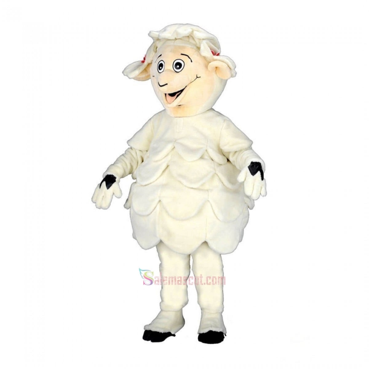 White Sheep mascot costume White Sheep Mascot