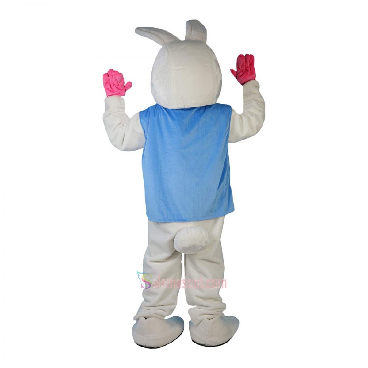White Rabbit Cartoon Mascot Costume