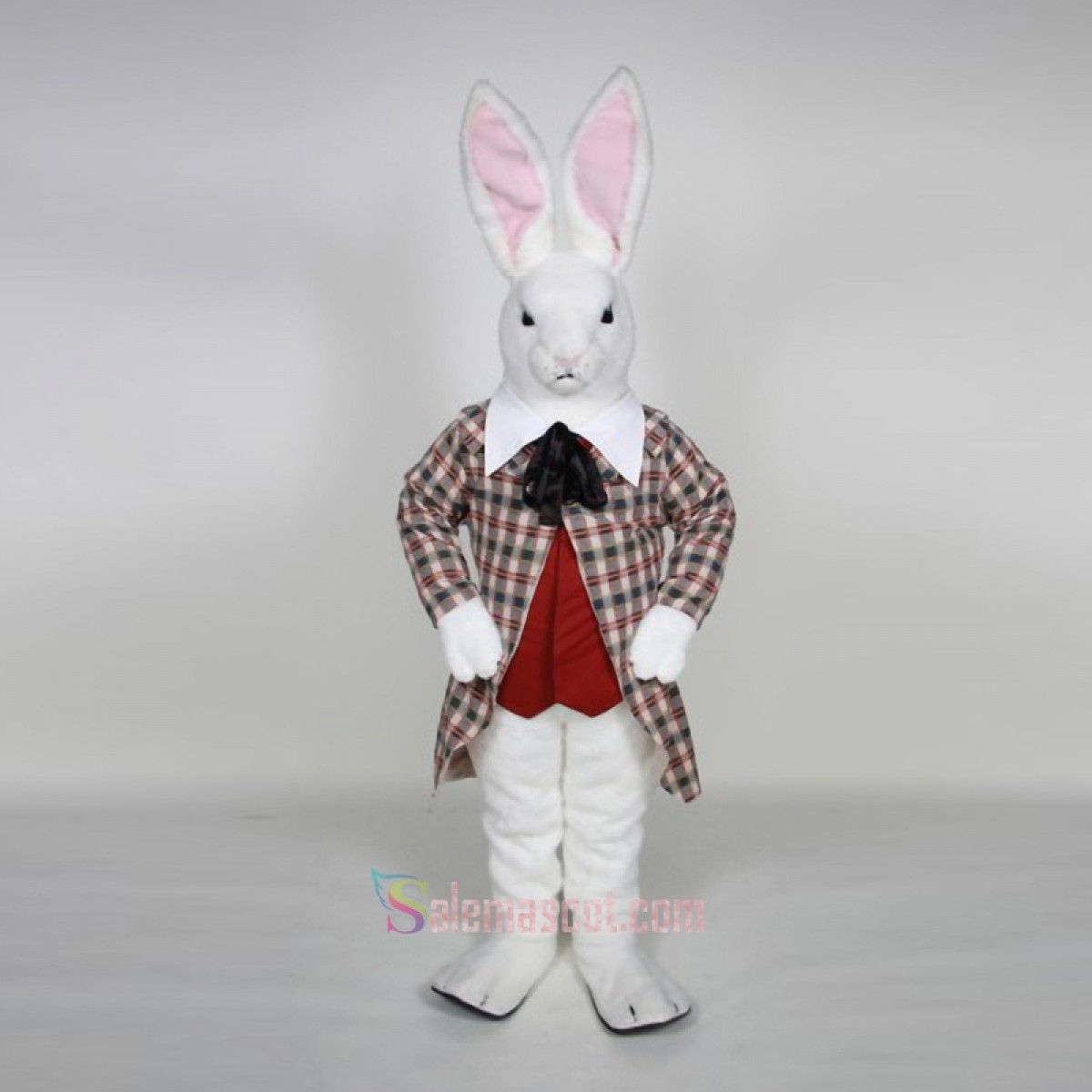 White Rabbit Mascot Costume Cheap and Free Shipping